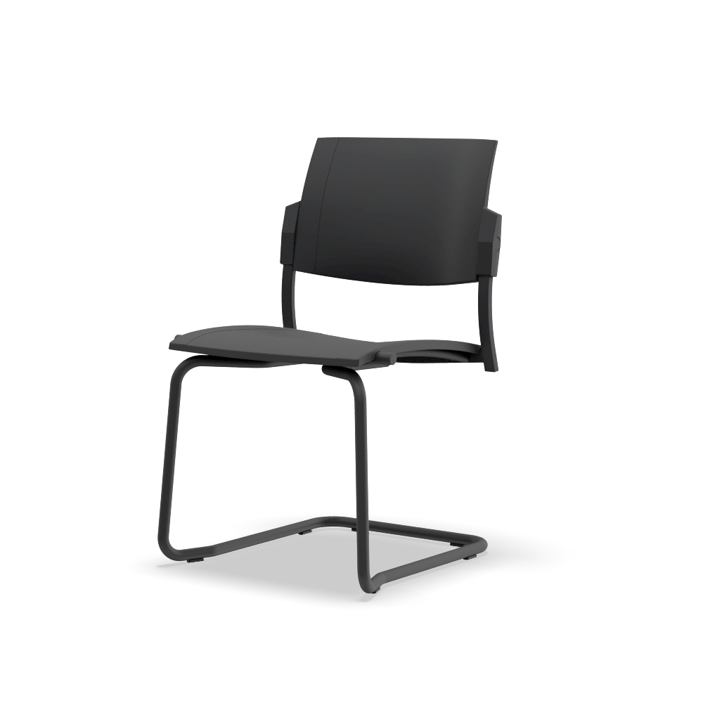 Cantilever chair in plastic - Alba